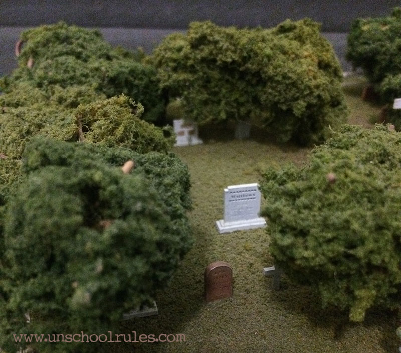 We bought a cemetery! (Or, welcome to the world of model trains ...
